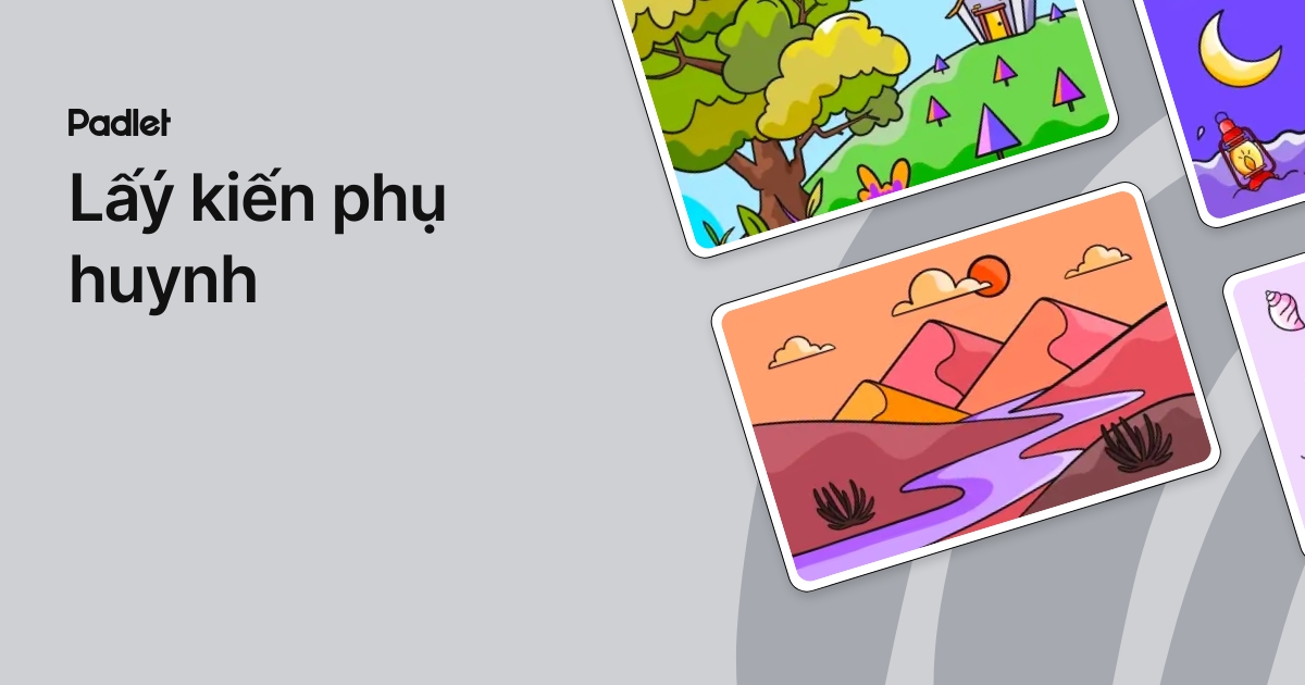 Lấý kiến phụ huynh