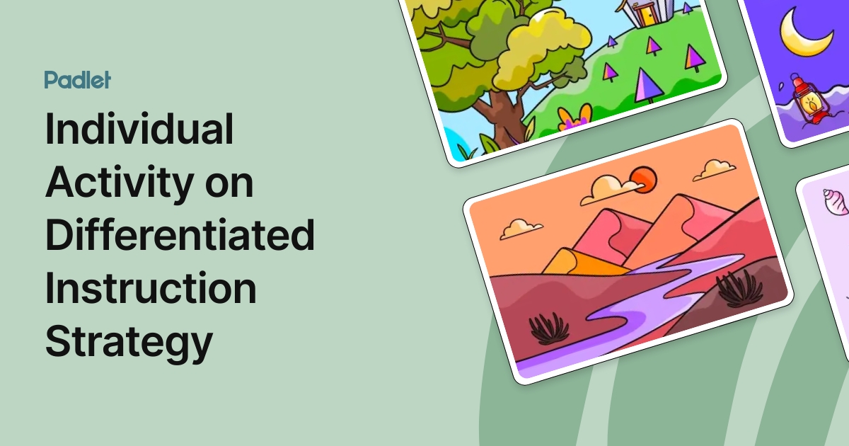 Individual Activity on Differentiated Instruction Strategy