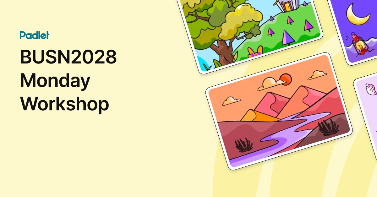 BUSN2028 Monday Workshop