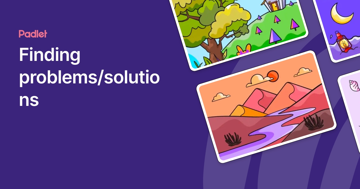 Finding problems/solutions