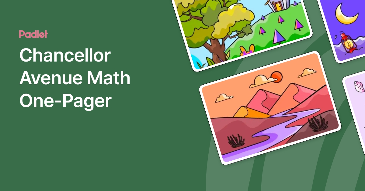 Chancellor Avenue Math One-Pager