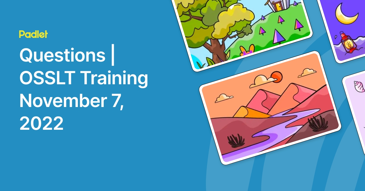 Questions | OSSLT Training November 7, 2022