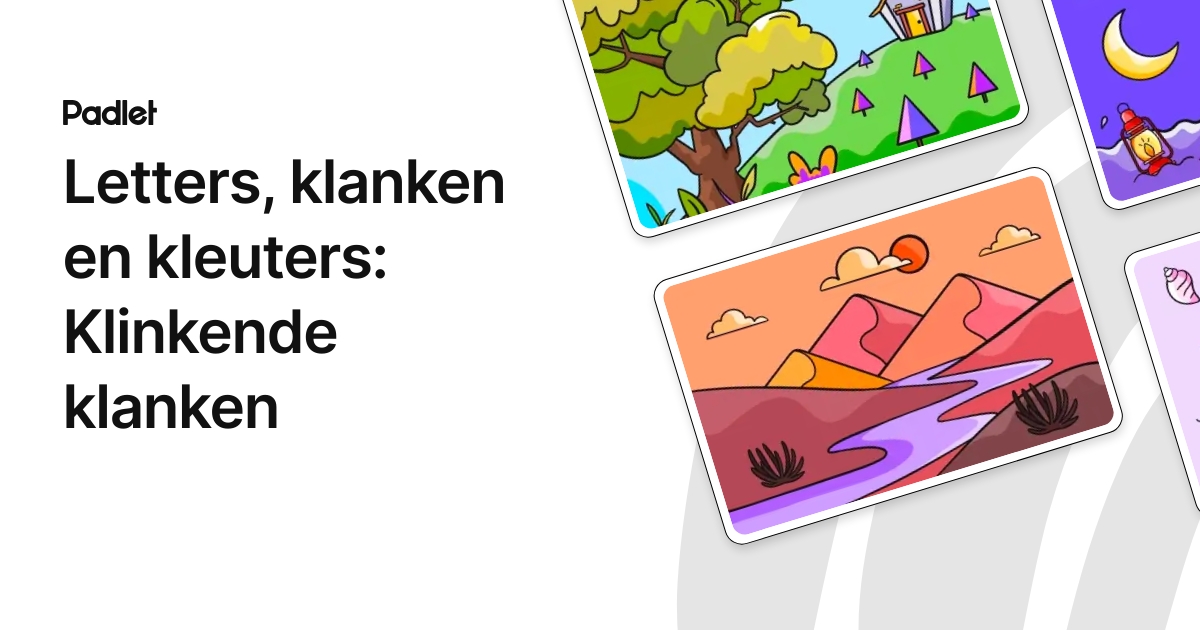 Letters, klanken en kleuters: Klinkende klanken