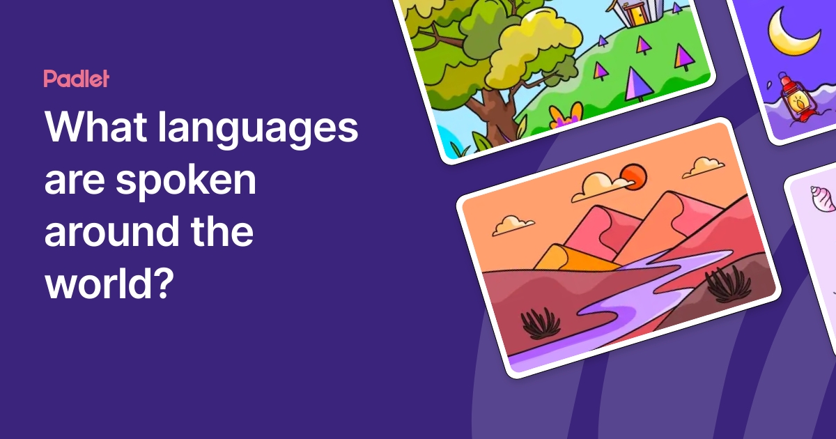 What languages are spoken around the world?