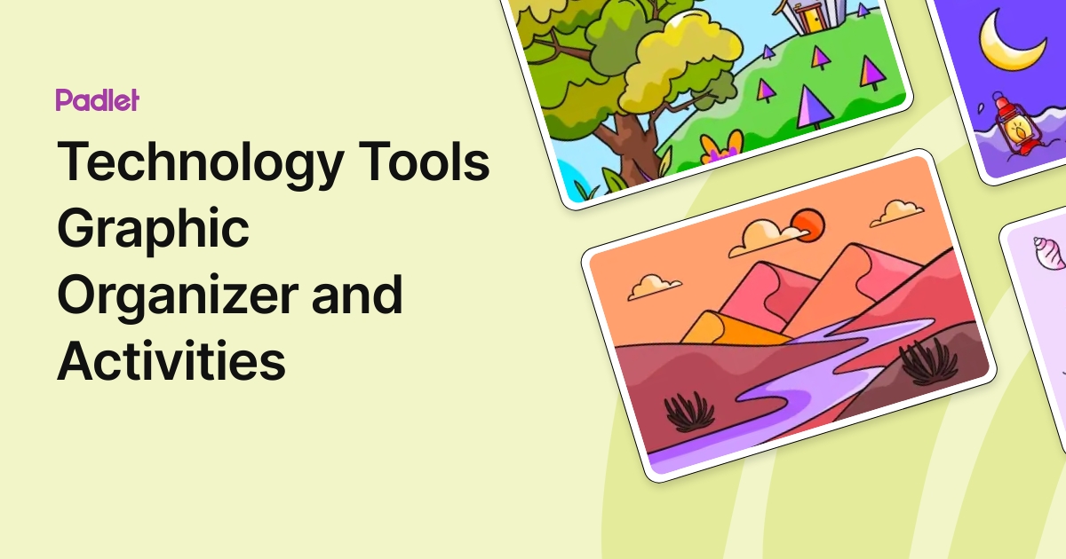 Technology Tools Graphic Organizer and Activities