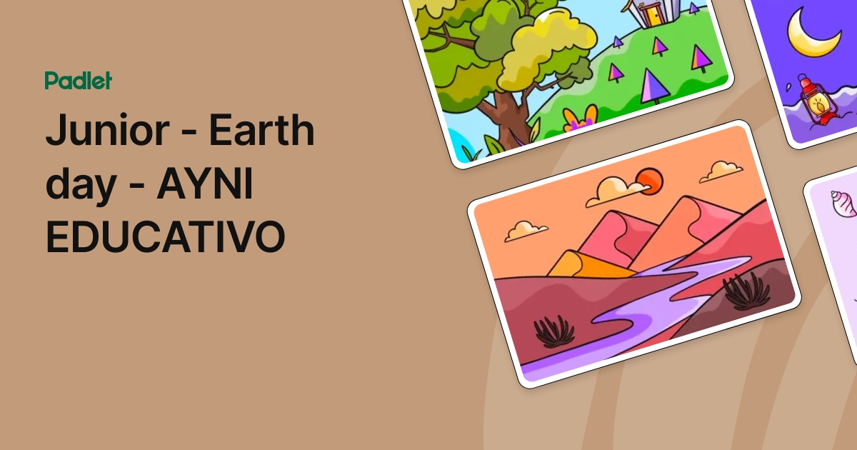 Junior - Earth day - AYNI EDUCATIVO