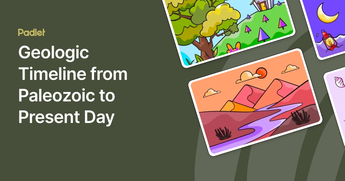 Geologic Timeline from Paleozoic to Present Day
