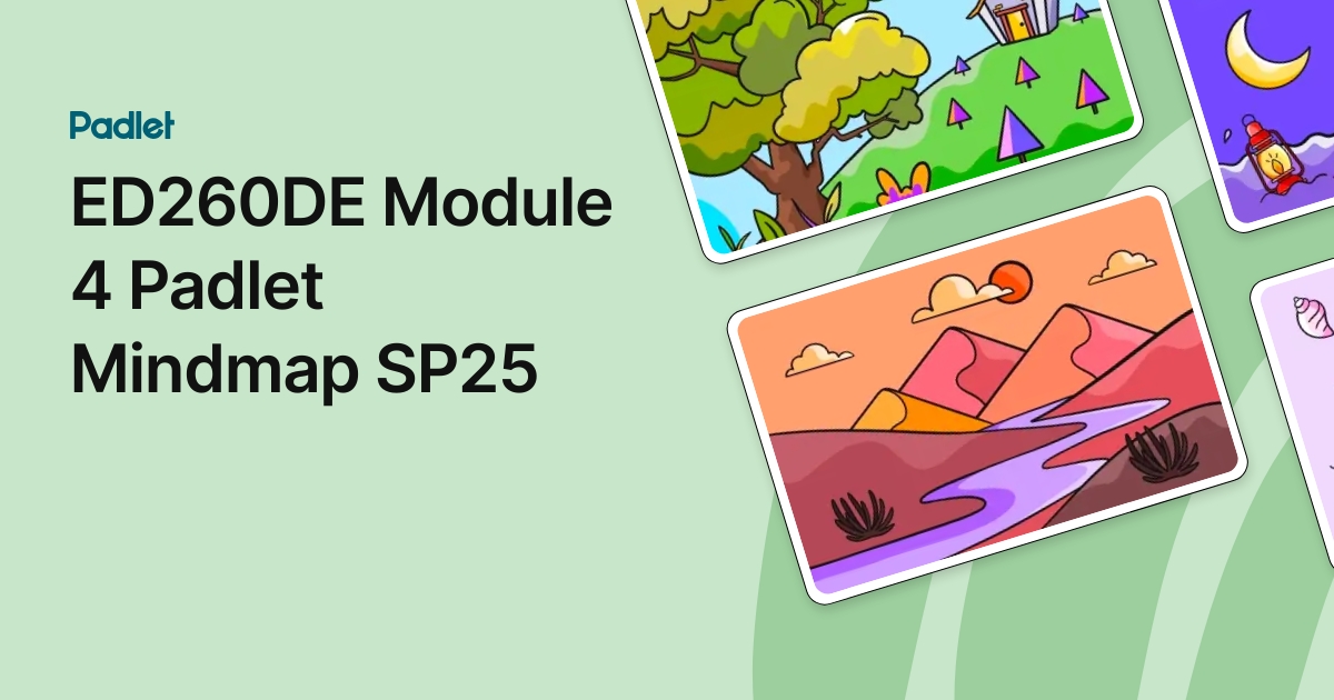 ED260DE Module 4 Padlet Mindmap SP25