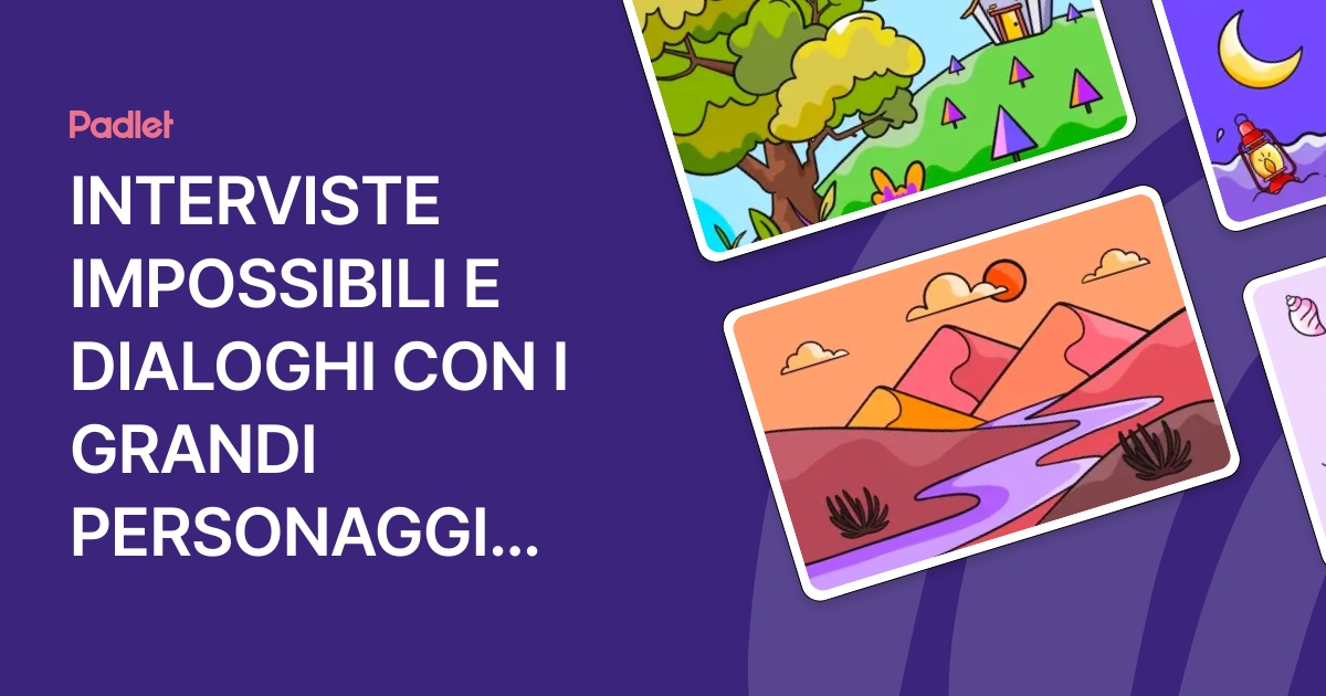 INTERVISTE IMPOSSIBILI E DIALOGHI CON I GRANDI PERSONAGGI DEL PASSATO