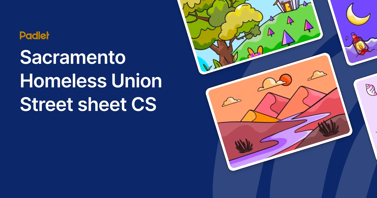 Sacramento Homeless Union Street sheet CS