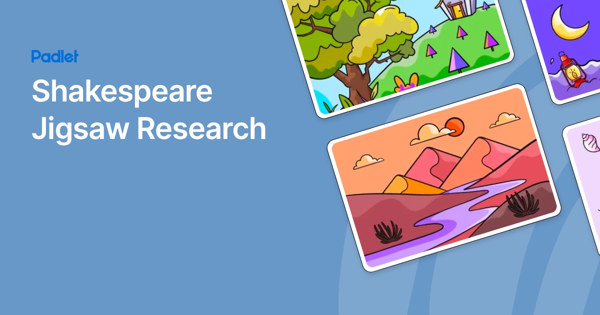 Shakespeare Jigsaw Research