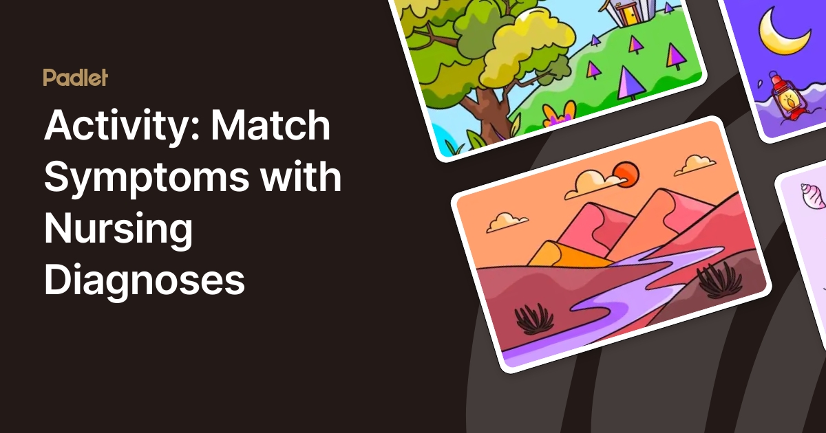 Activity: Match Symptoms with Nursing Diagnoses