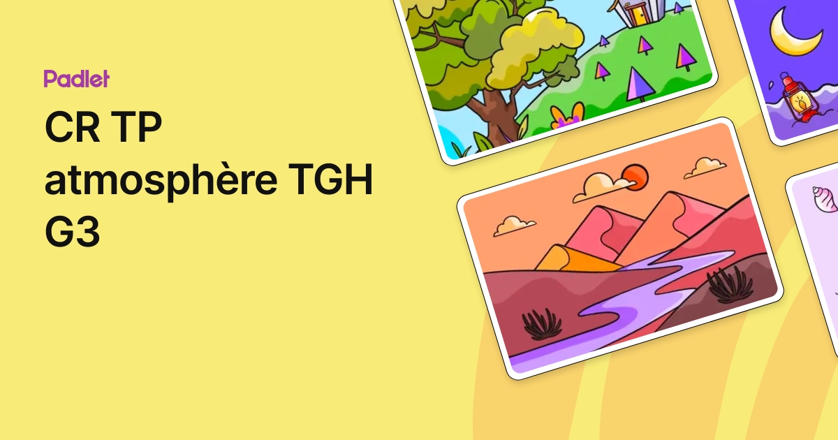 CR TP atmosphère TGH G3