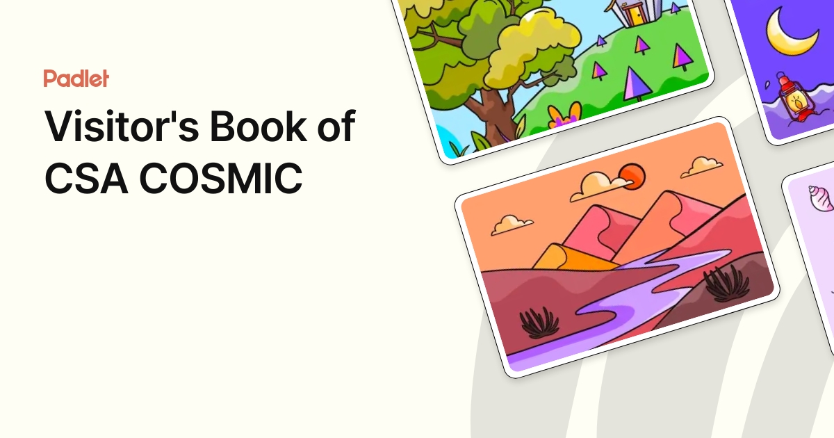 Visitor's Book of CSA COSMIC