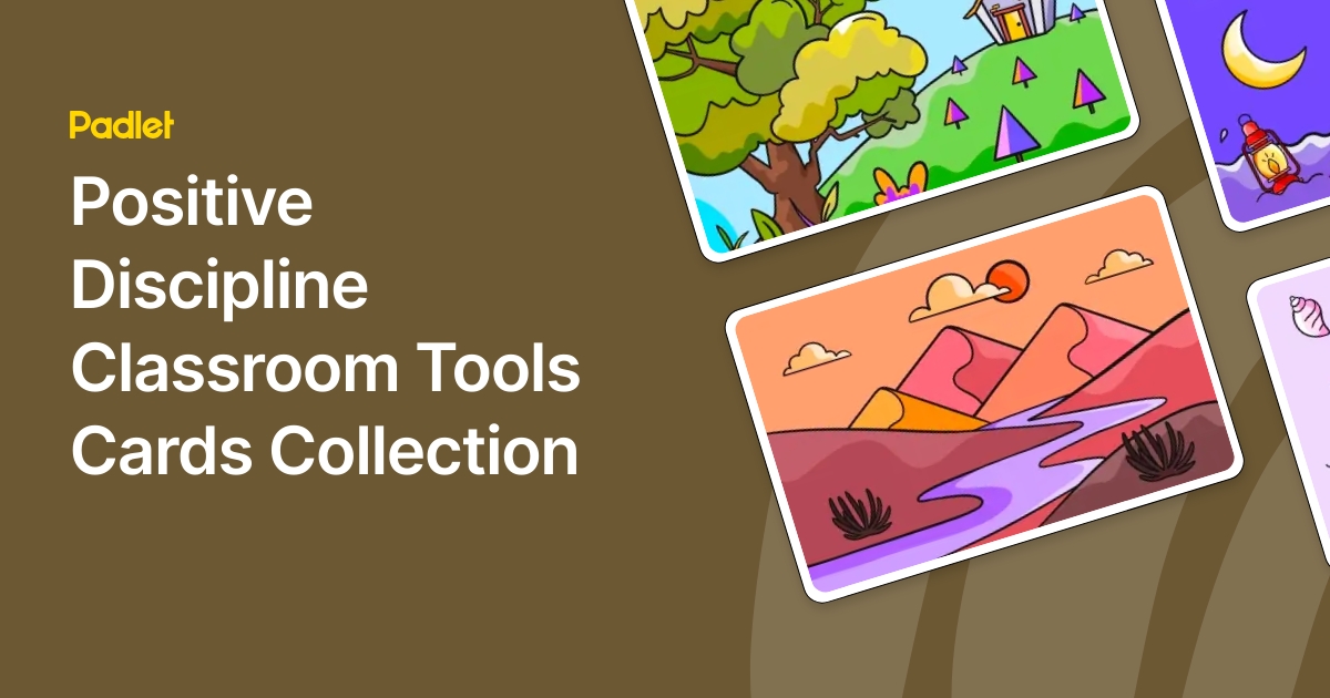 Positive Discipline Classroom Tools Cards Collection