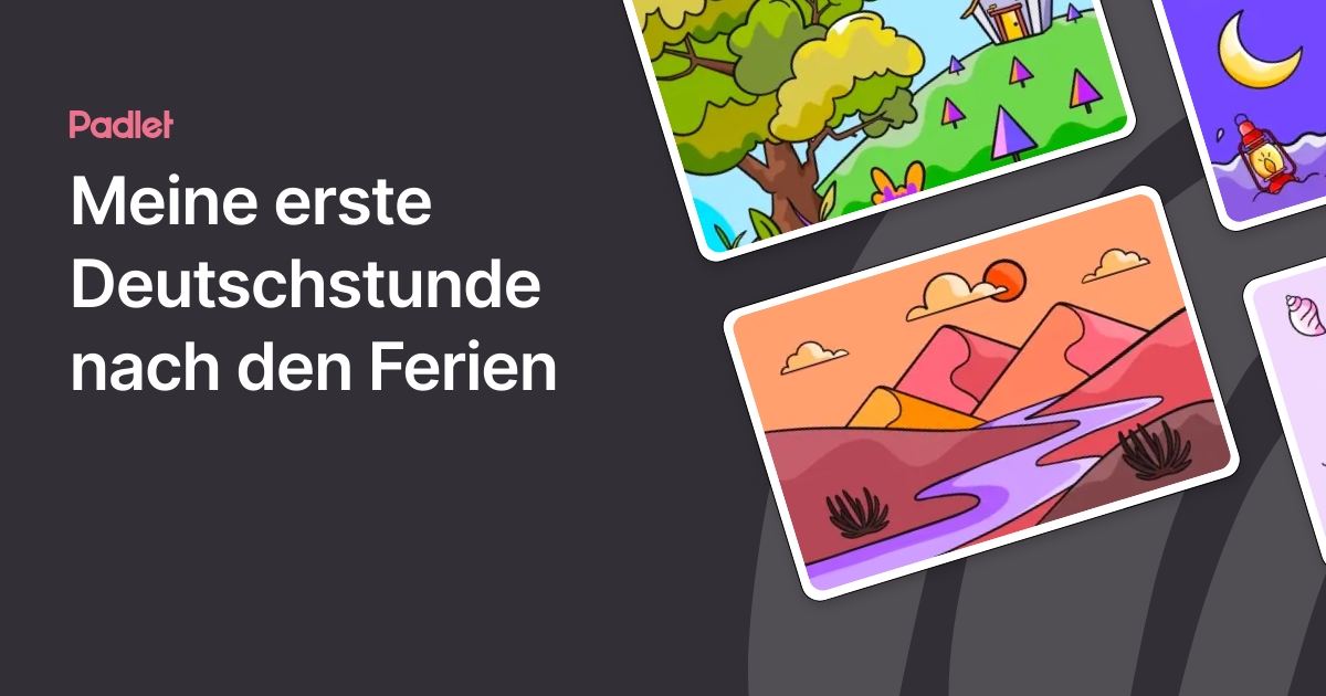 Meine erste Deutschstunde nach den Ferien