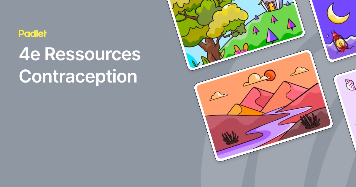 4e Ressources Contraception