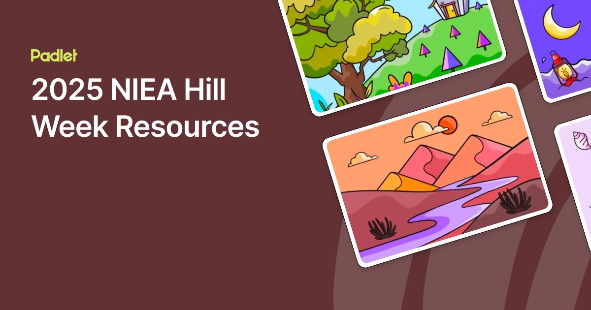 2025 NIEA Hill Week Resources
