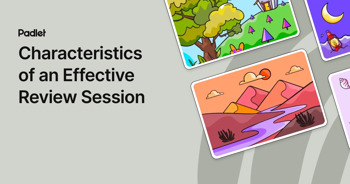 Characteristics of an Effective Review Session