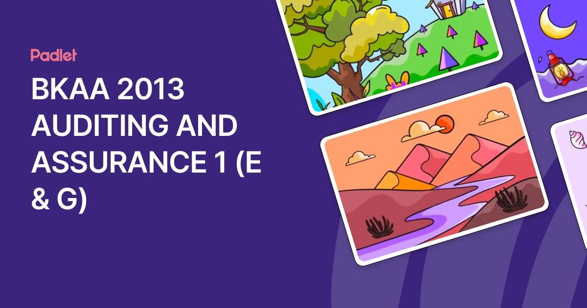 BKAA 2013 AUDITING AND ASSURANCE 1 (E & G)