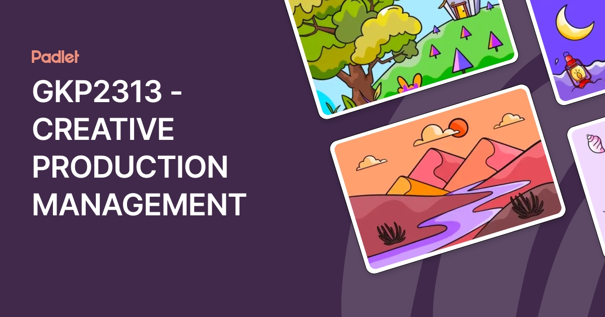 GKP2313 - CREATIVE PRODUCTION MANAGEMENT