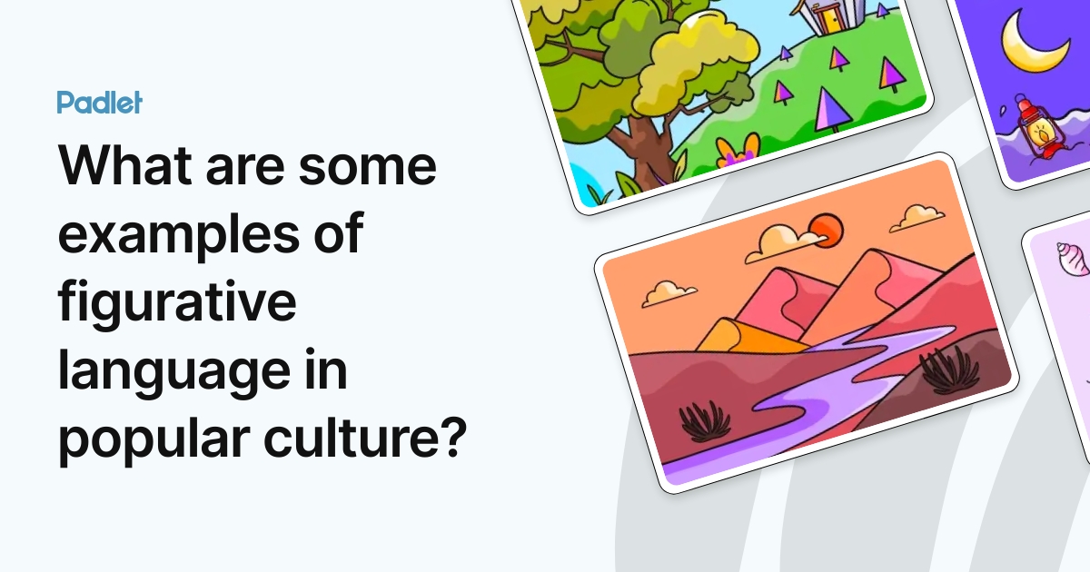 What are some examples of figurative language in popular culture?