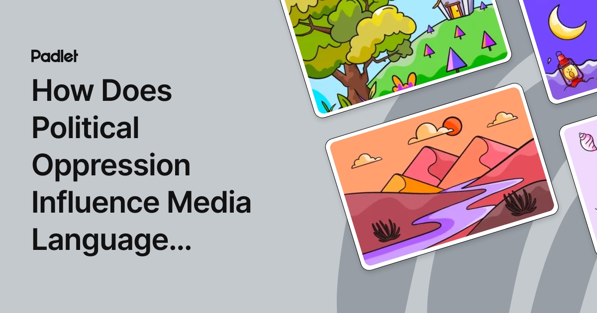 How Does Political Oppression Influence Media Language Written in ...