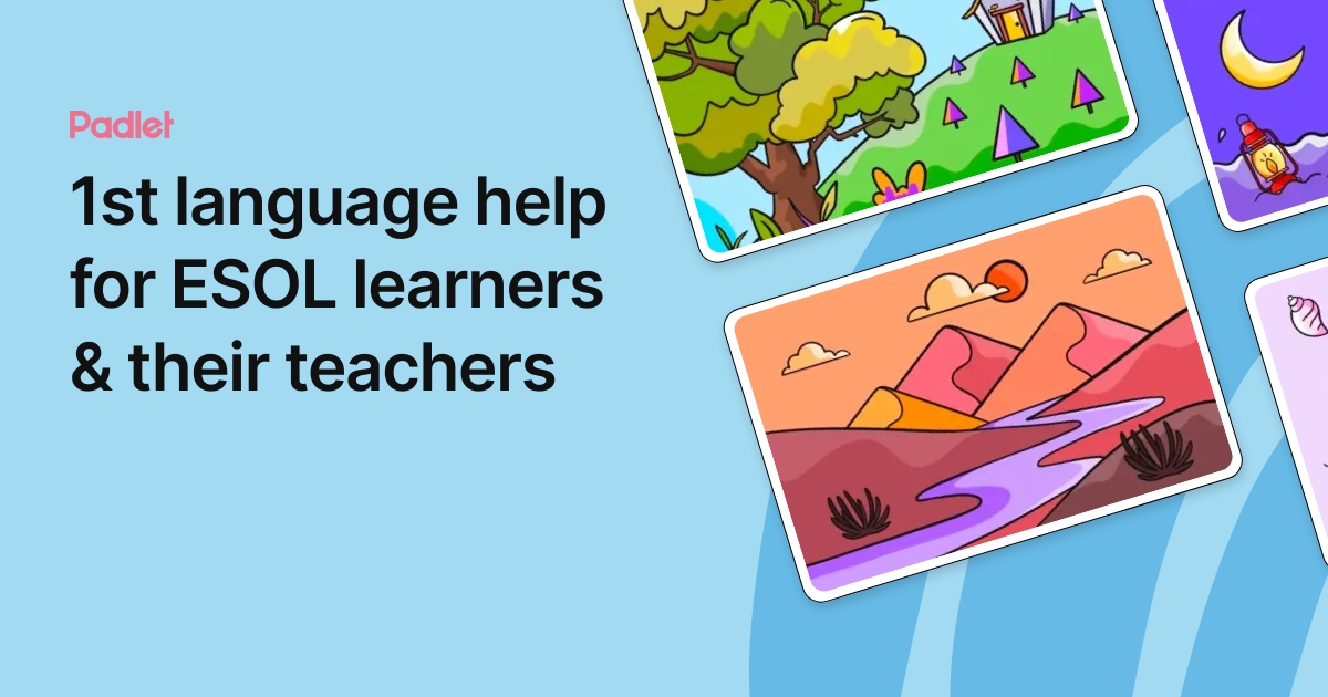 1st language help for ESOL learners & their teachers