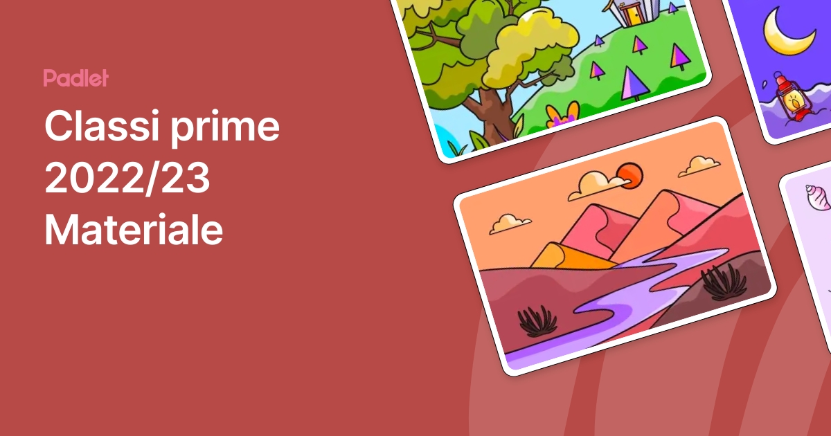 Classi prime 2022/23 Materiale