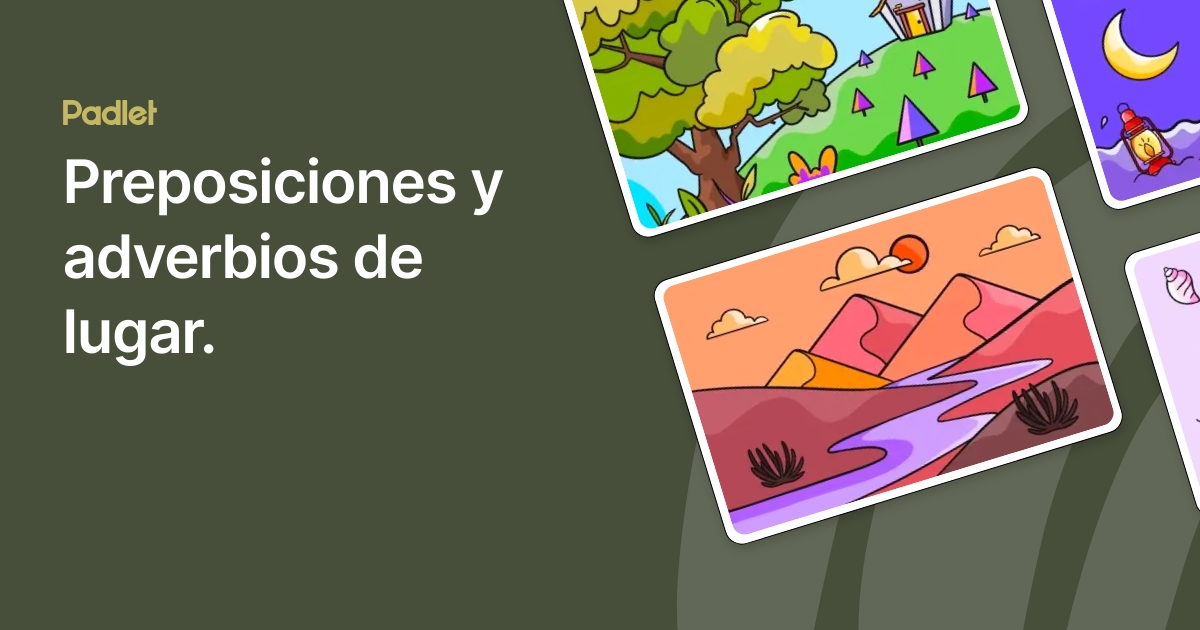 Preposiciones y adverbios de lugar.