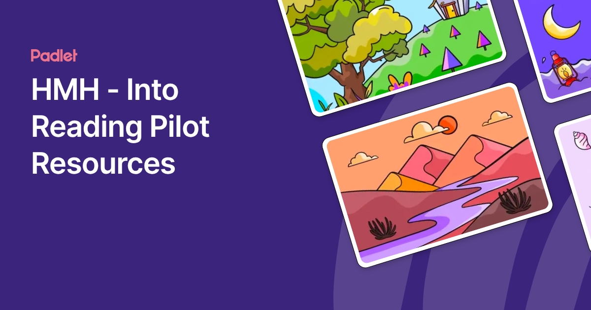 HMH - Into Reading Pilot Resources