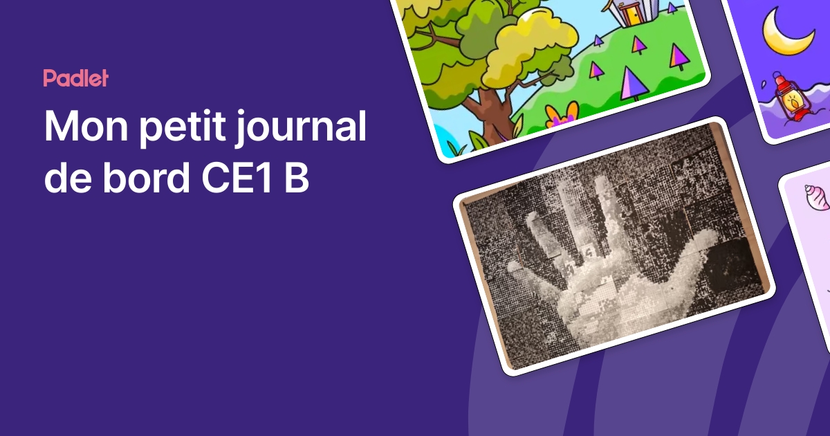 Mon petit journal de bord CE1 B