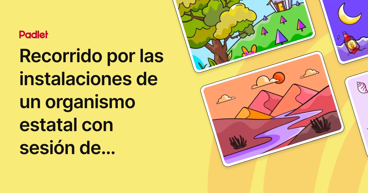 Recorrido por las instalaciones de un organismo estatal con sesión de ...