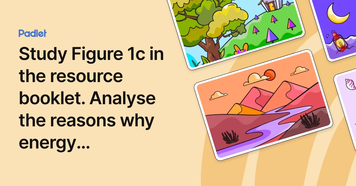Study Figure 1c in the resource booklet. Analyse the reasons why energy ...