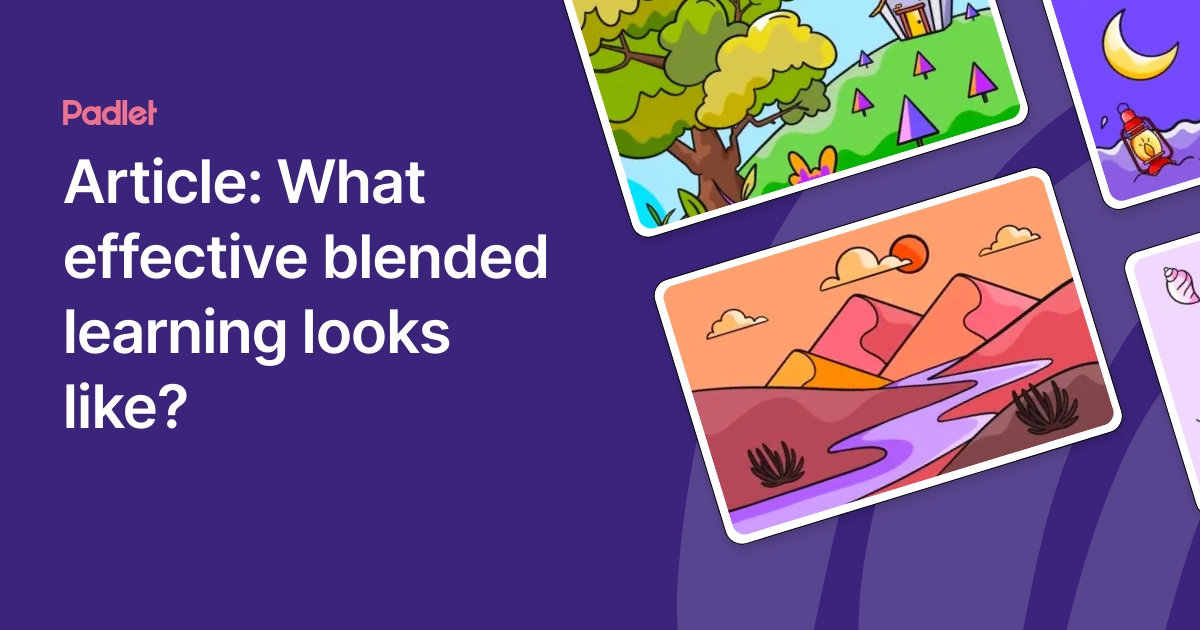 Article: What effective blended learning looks like?