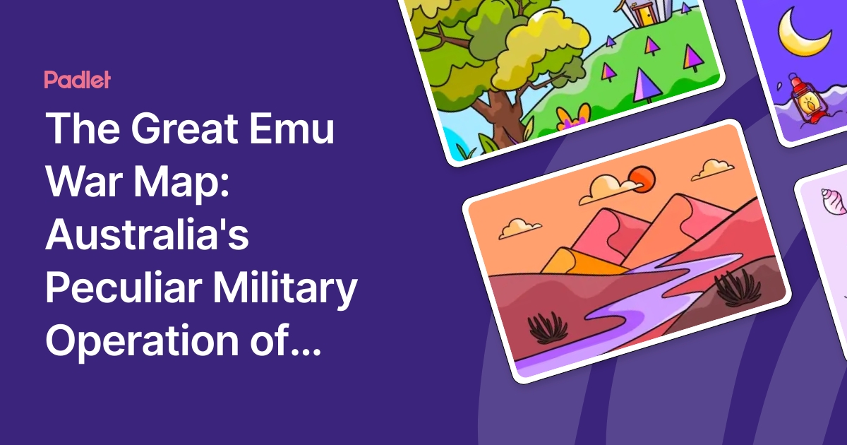 The Great Emu War Map: Australia's Peculiar Military Operation of 1932