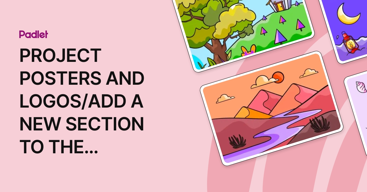 PROJECT POSTERS AND LOGOS/ADD A NEW SECTION TO THE RIGHTEST SECTION ...