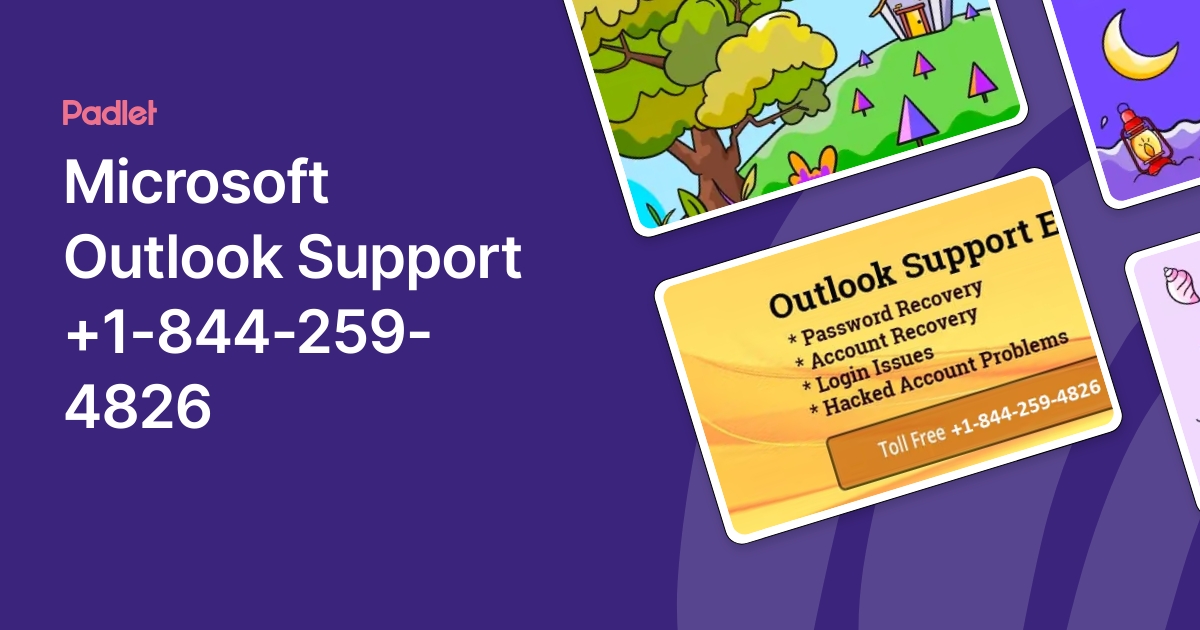 Microsoft Outlook Support +1-844-259-4826