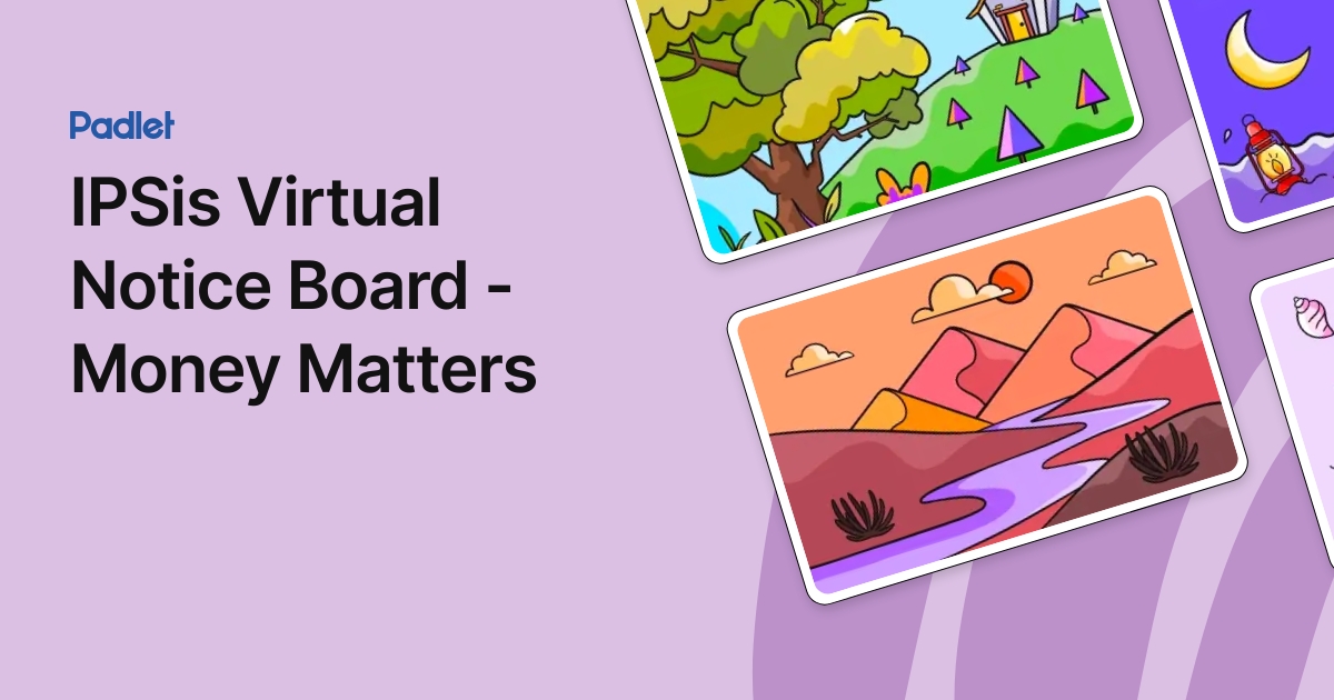 IPSis Virtual Notice Board - Money Matters