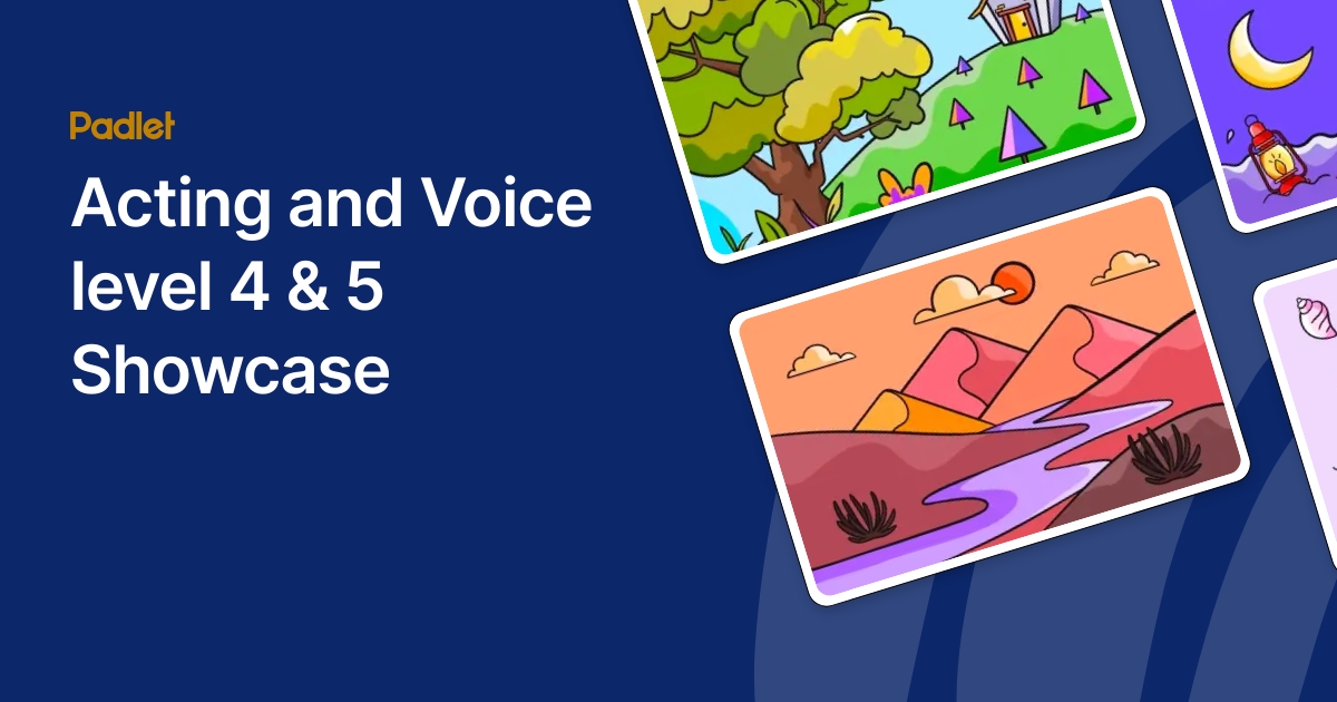 Acting and Voice level 4 & 5 Showcase