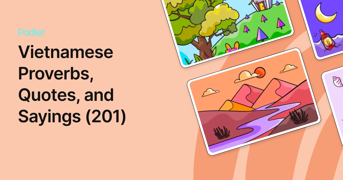 Vietnamese Proverbs, Quotes, and Sayings