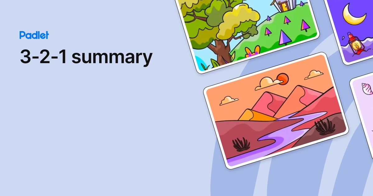 3-2-1 summary