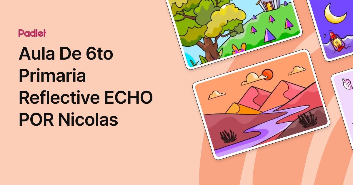 Aula De 6to Primaria Reflective ECHO POR Nicolas