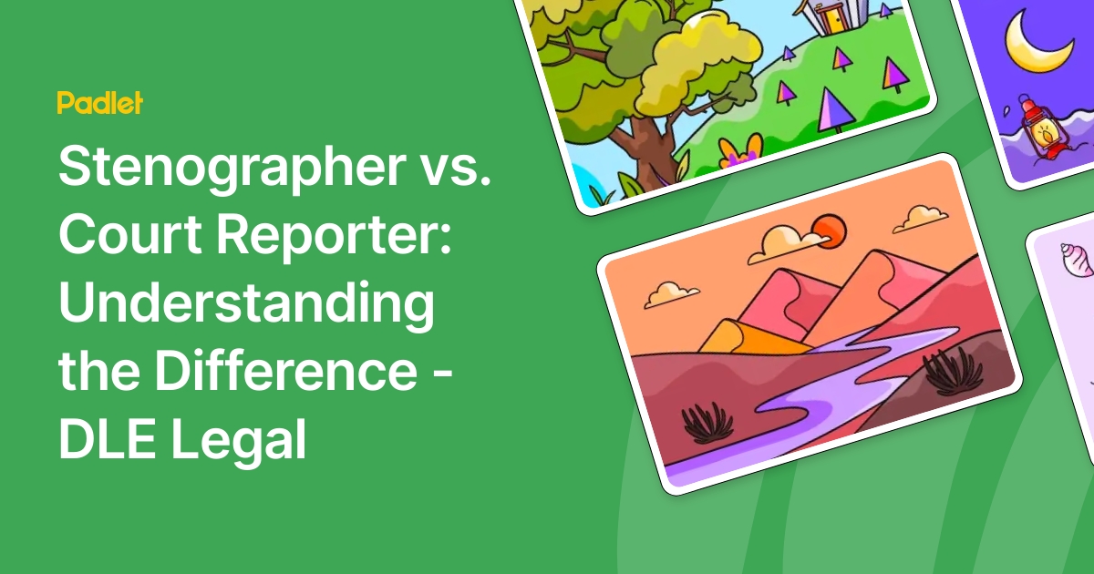 Stenographer vs. Court Reporter: Understanding the Difference - DLE Legal