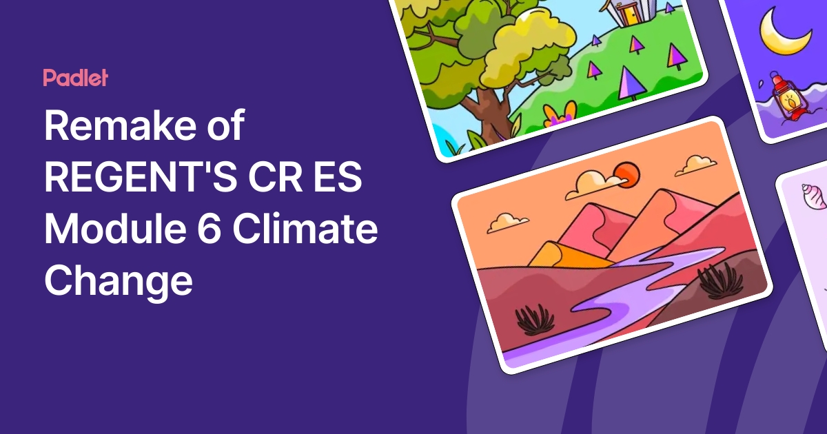 Remake of REGENT'S CR ES Module 6 Climate Change