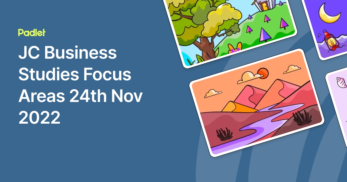 JC Business Studies Focus Areas 24th Nov 2022