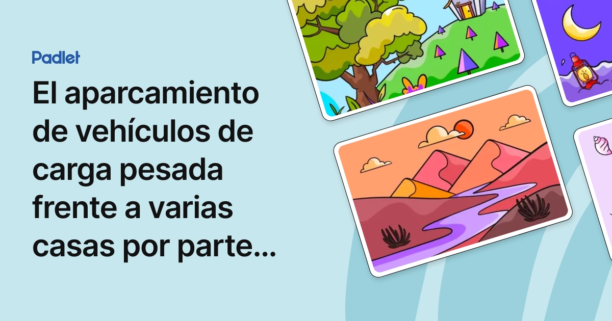 El aparcamiento de vehículos de carga pesada frente a varias casas por ...