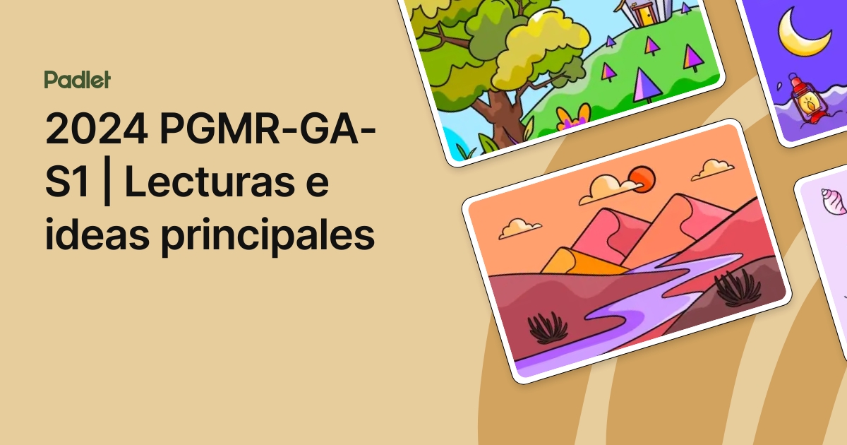 2024 PGMR-GA-S1 | Lecturas e ideas principales