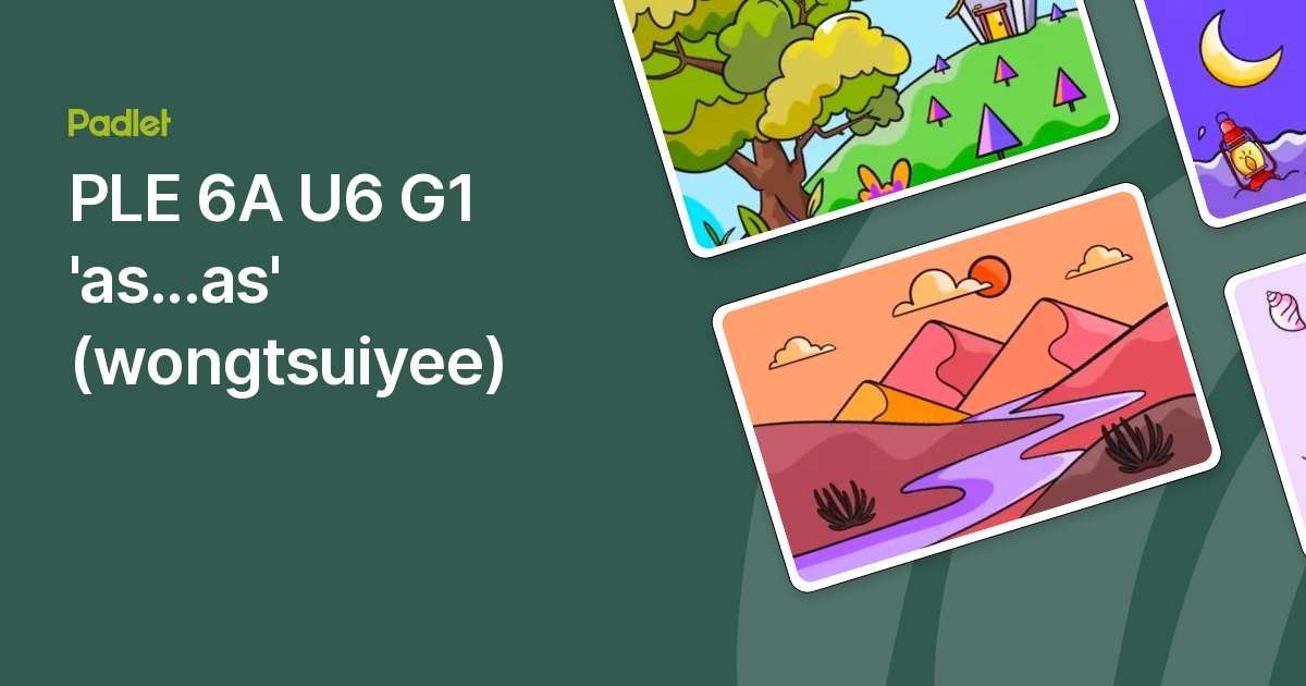 PLE 6A U6 G1 'as...as' (wongtsuiyee)