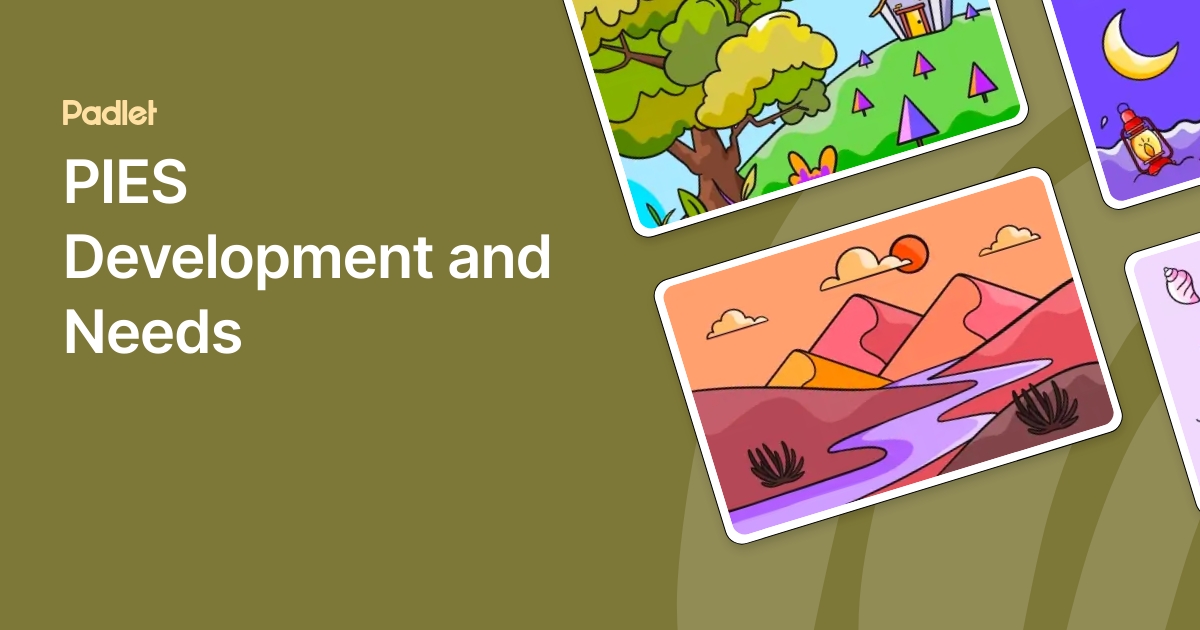 PIES Development and Needs